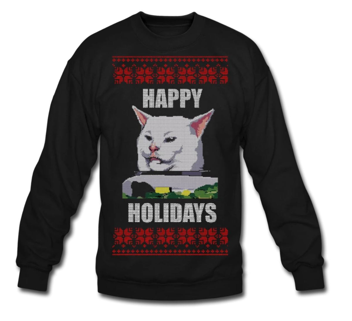 Yelling at Cat Meme - Couples Bundle - 2 Crewneck Sweatshirts! – Party Ugly